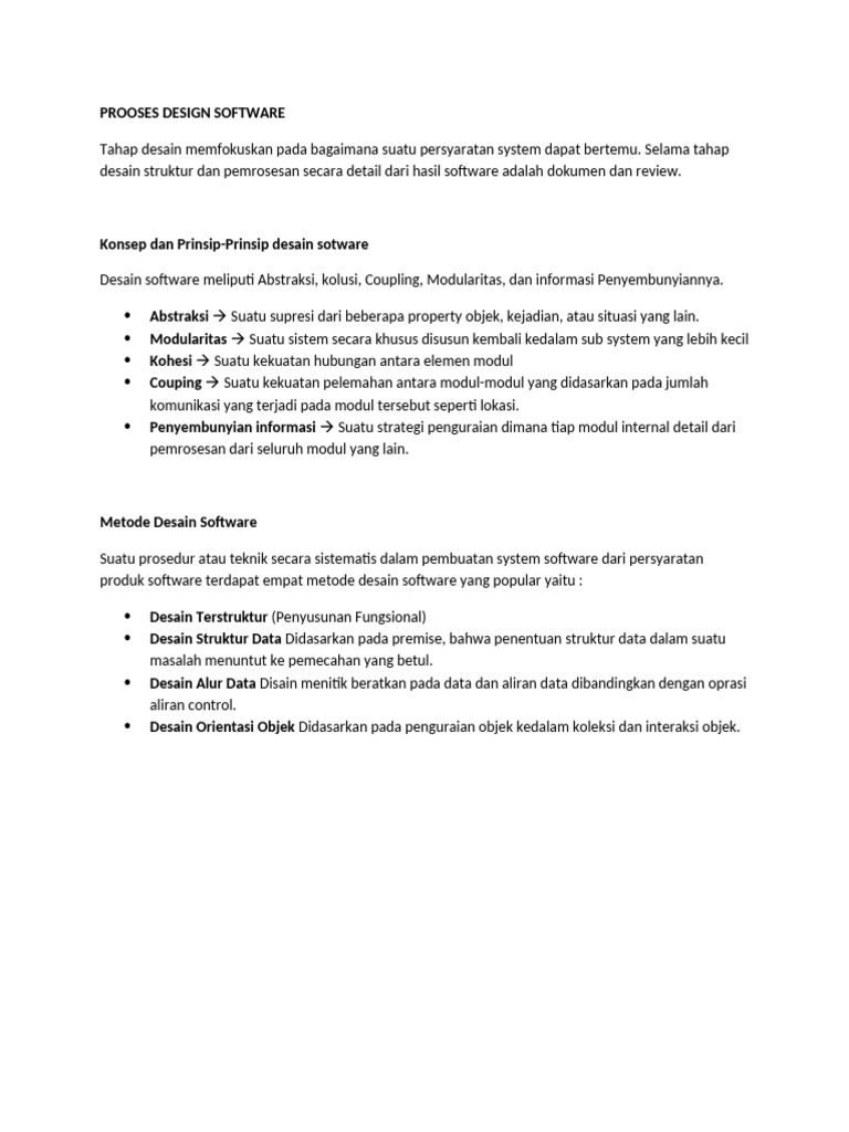 Proses Design Software | PDF