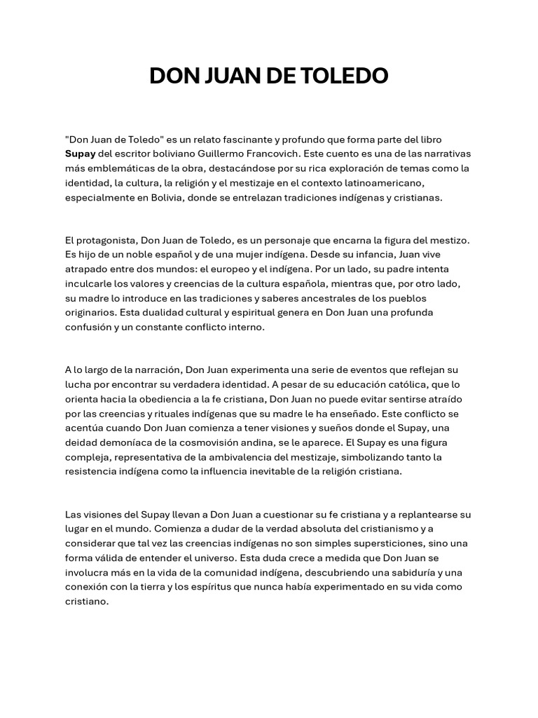 Don Juan de Toledo | PDF | Fe | Bolivia