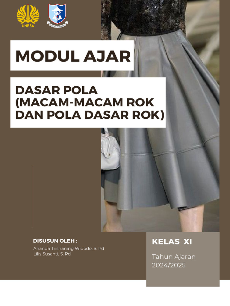 Panduan Pola Dasar Rok SMK | PDF