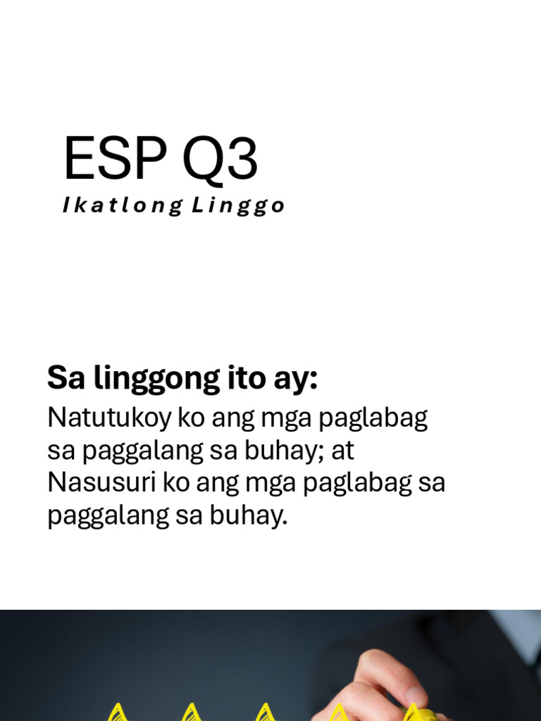 ESP 10 Q3 W3 W4 Paggalang Sa Buhay | PDF