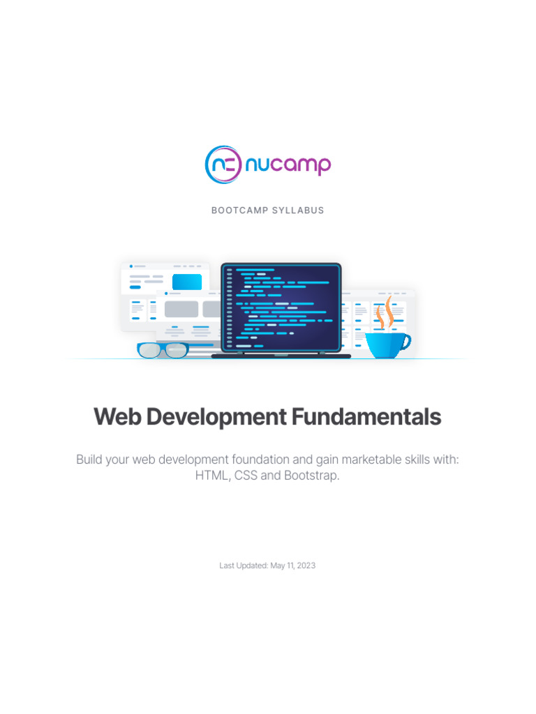 Nucamp Syllabus Web Development Fundamentals 2024 | PDF | World Wide Web | Internet & Web
