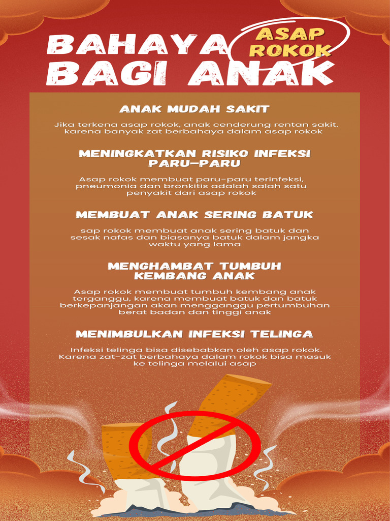 Merah Ilustrasi Bahaya Asap Rokok Bagi Anak Infografis_20250208_145913 ...