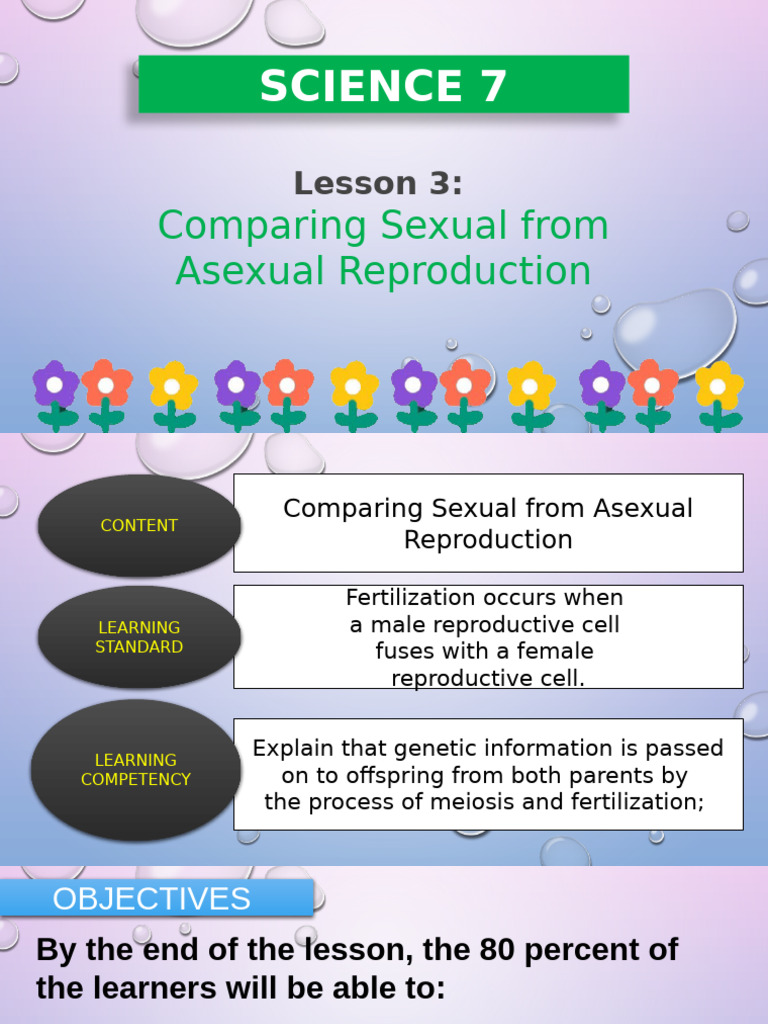 LC 7.3 - Comparing Sexual From Asexual Reproduction | PDF ...