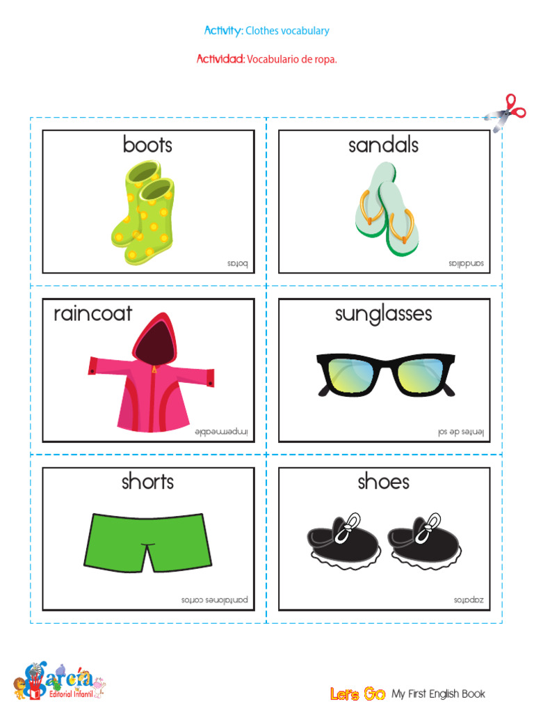 Clothes Vocabulary for Beginners | PDF