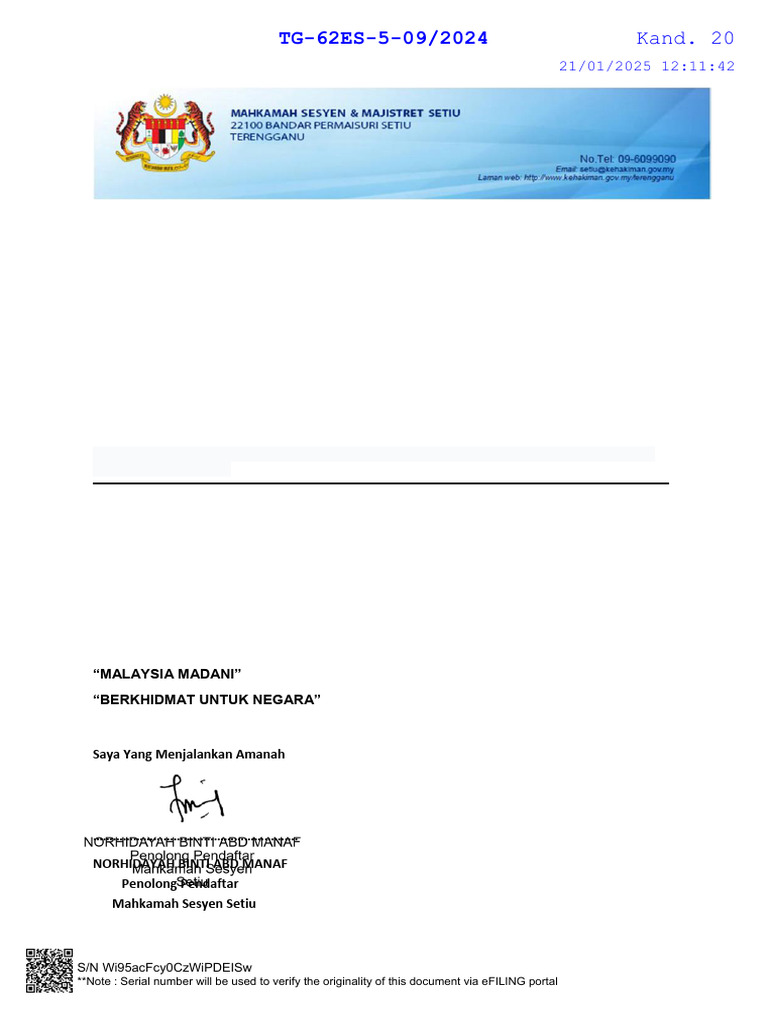 surat alasan penghakiman & nota keterangan +@002 | PDF