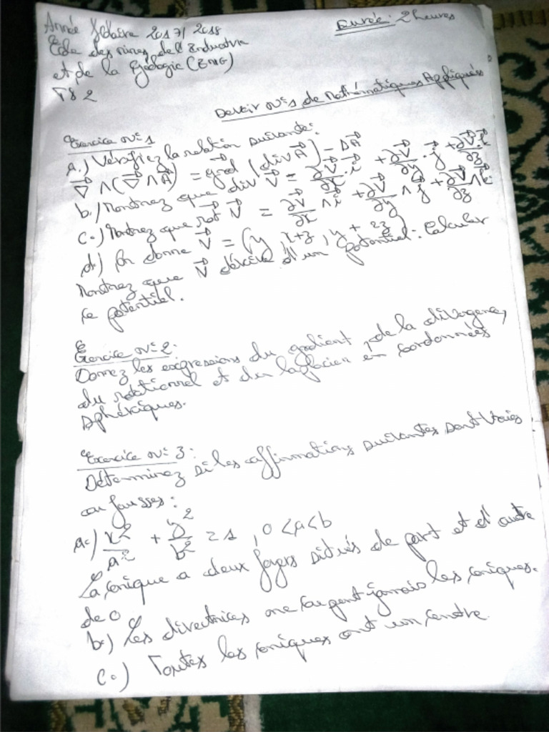 Devoir N 1 Maths 2017 2018 Pdf