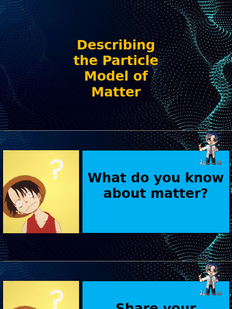Describing The Particle Model of Matter | PDF