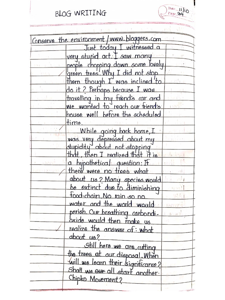 Blog Writing & Tree Diagram | PDF