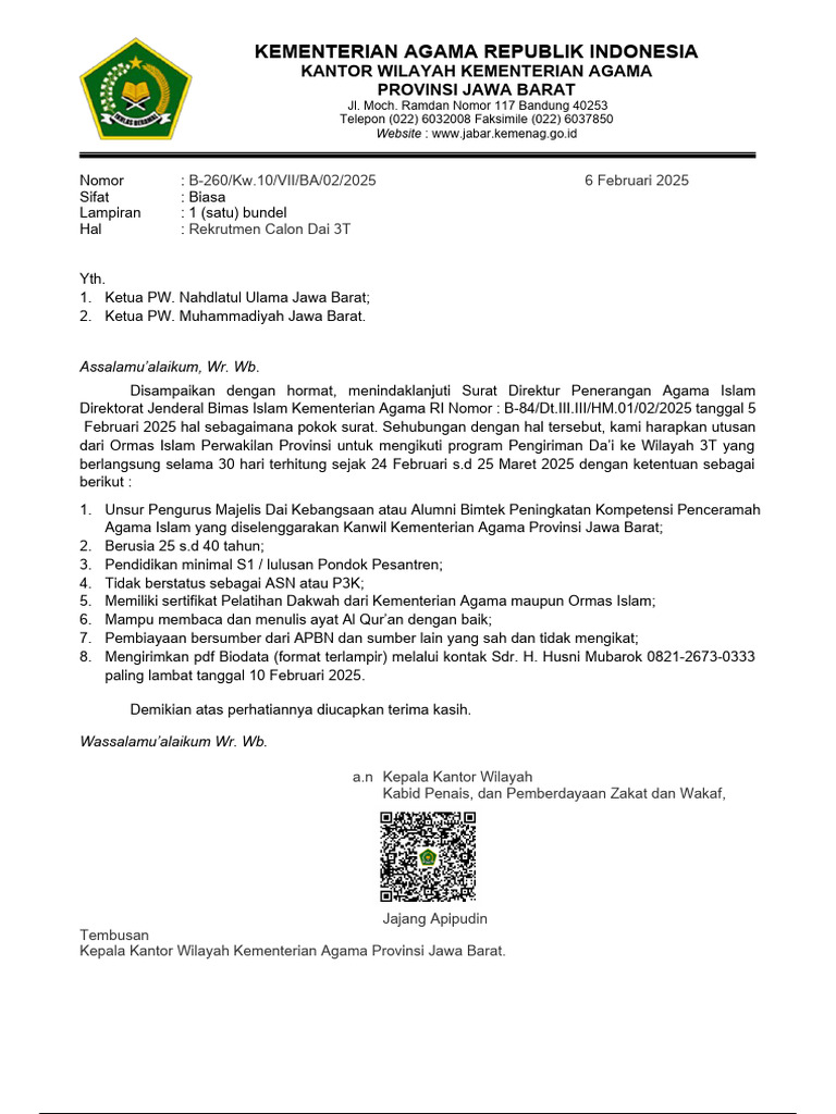 Permintaan Dai 3T | PDF