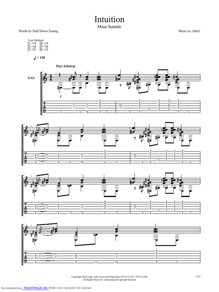Masa_Sumide-Intuition | PDF | Musical Compositions