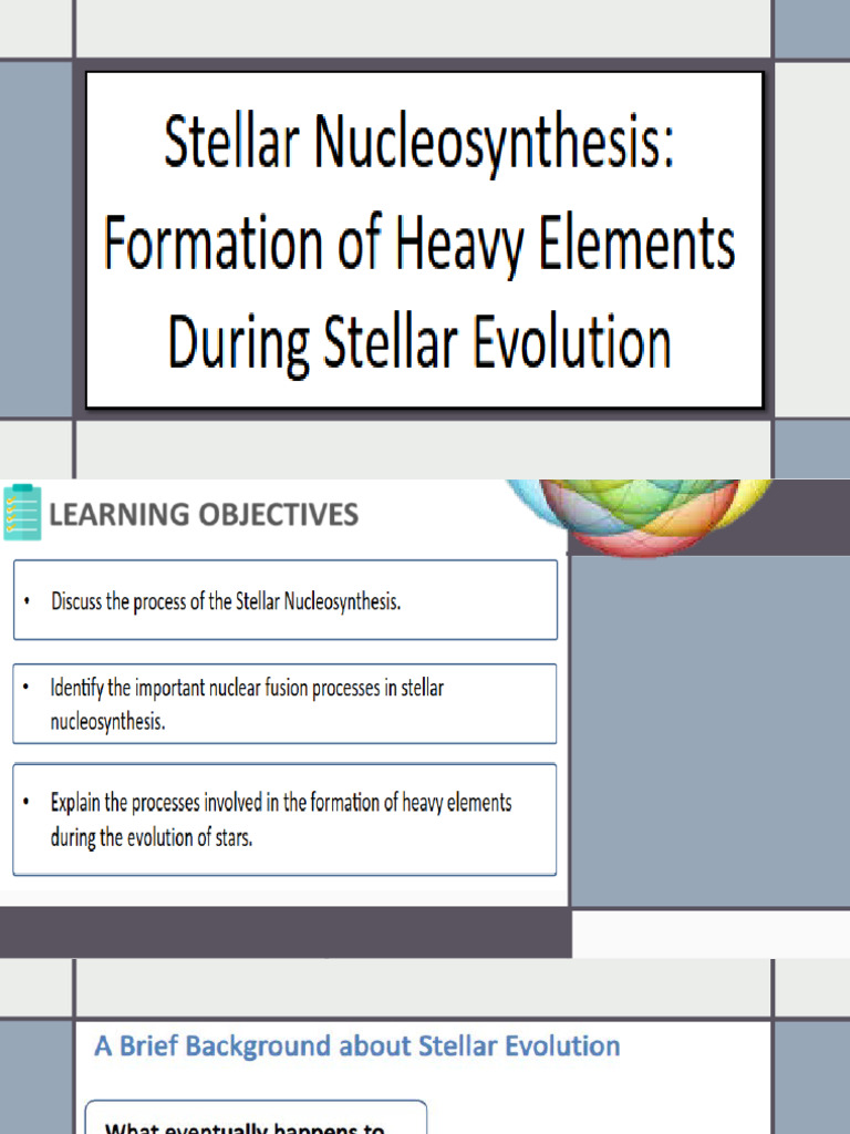 002. Stellar Nucleosynthesis_Formation of Heavy Elements during Stellar ...