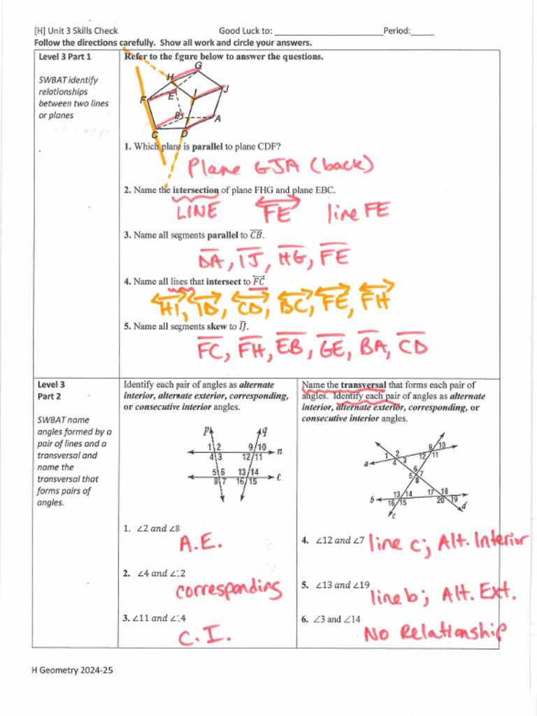 H U3 L3-4 Skills Check KEY | PDF