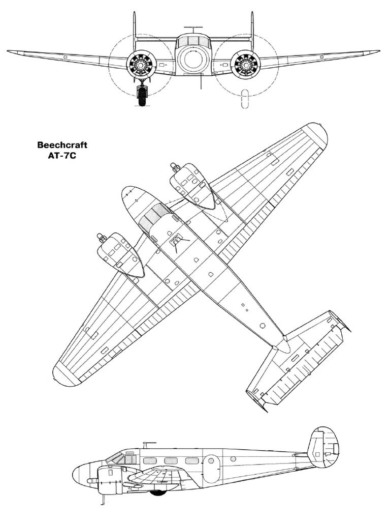 Beechcraft 18 (AT-7) Navigator | PDF