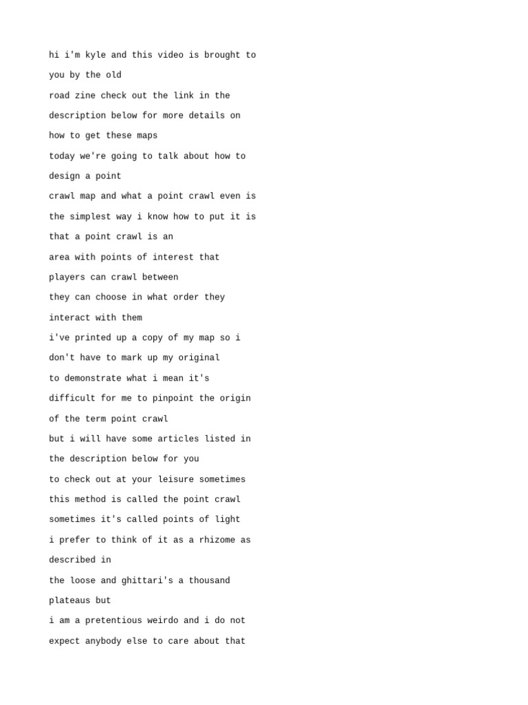 How to Design a Pointcrawl Map | PDF