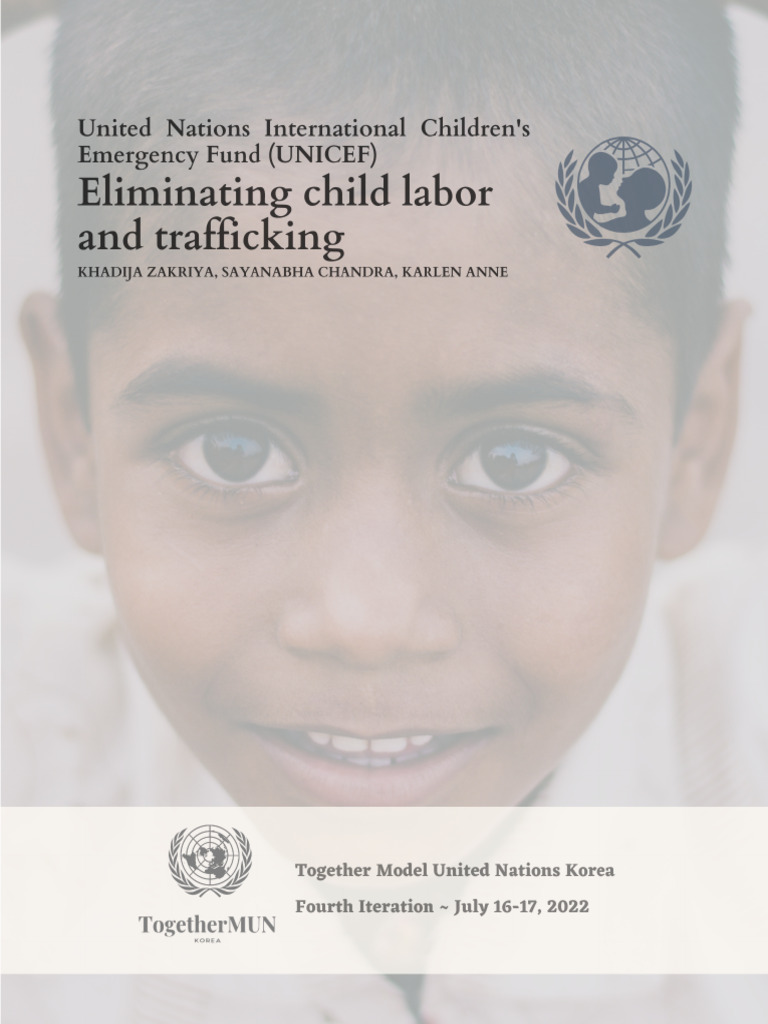 Unicef Background Guide | PDF | Human Trafficking | International ...