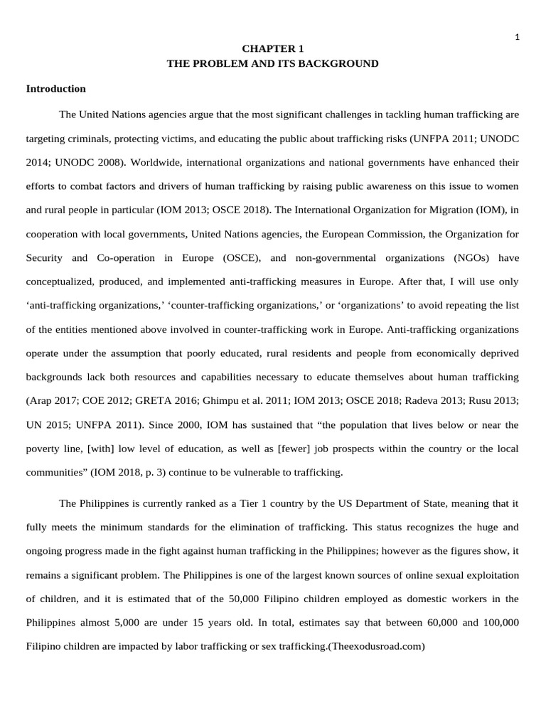 Thesis Pdf Human Trafficking Sex Trafficking