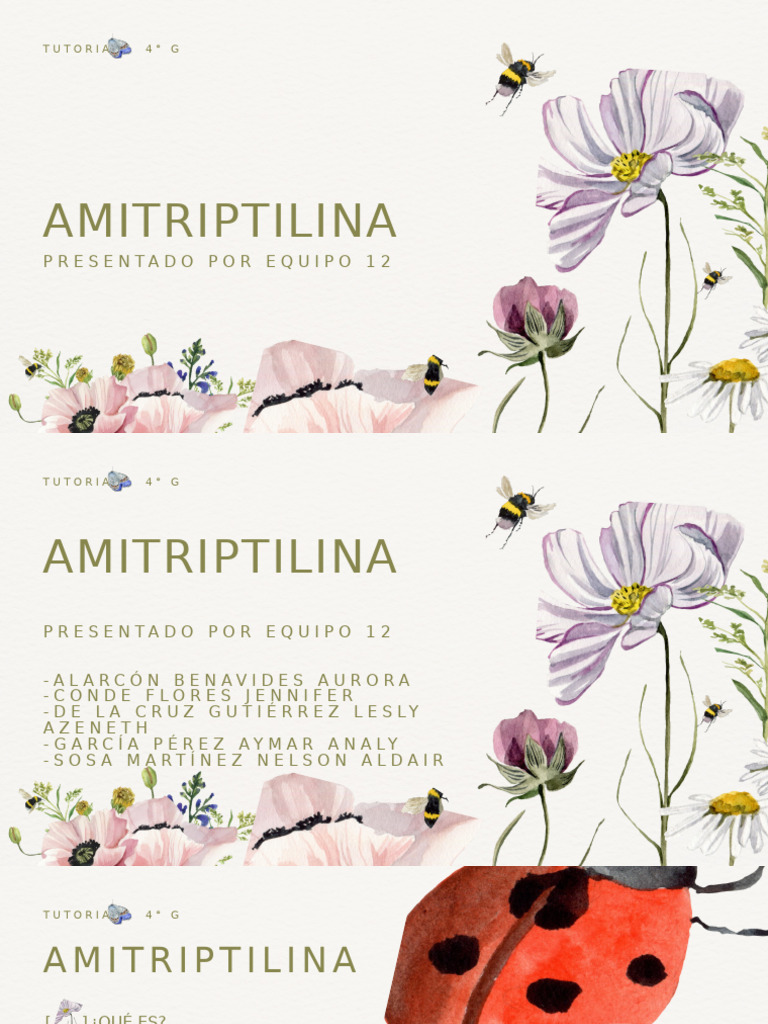 Amitriptilina: Uso y Efectos | PDF | Antidepresivo | Norepinefrina