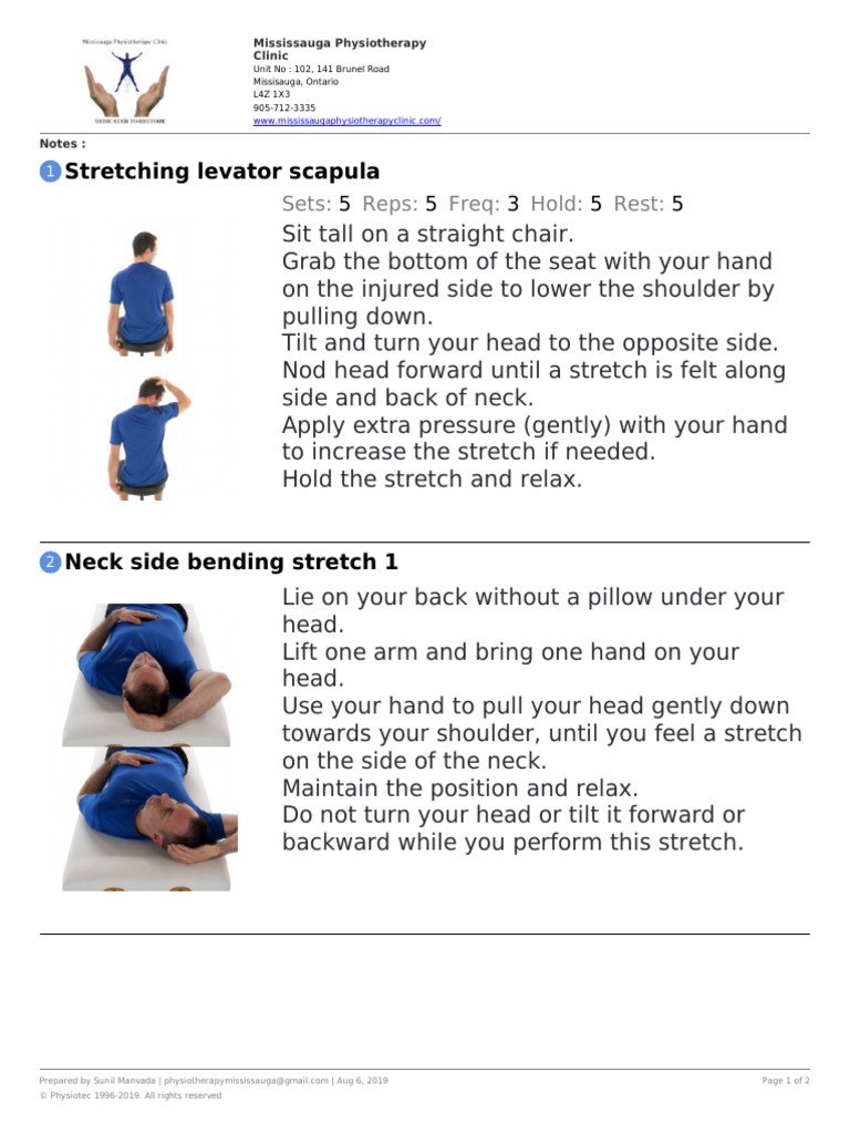 neck stretches | PDF