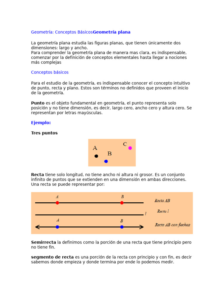 Conceptos Basicos Geometria | PDF | Geometría | Polígono