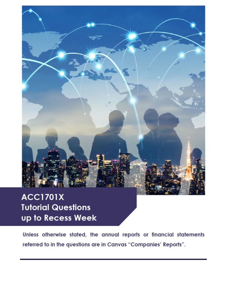 ACC1701X Tutorial Questions | PDF | Debits And Credits | Expense