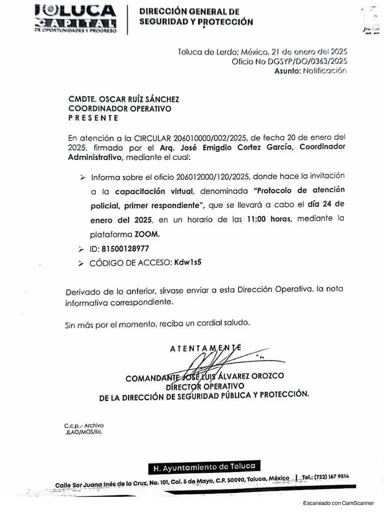 Protocolo de Atención Policial, Primer Respondiente | PDF