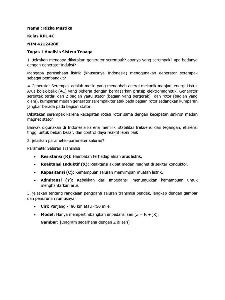 Tugas 1 Sistem Proteksi | PDF