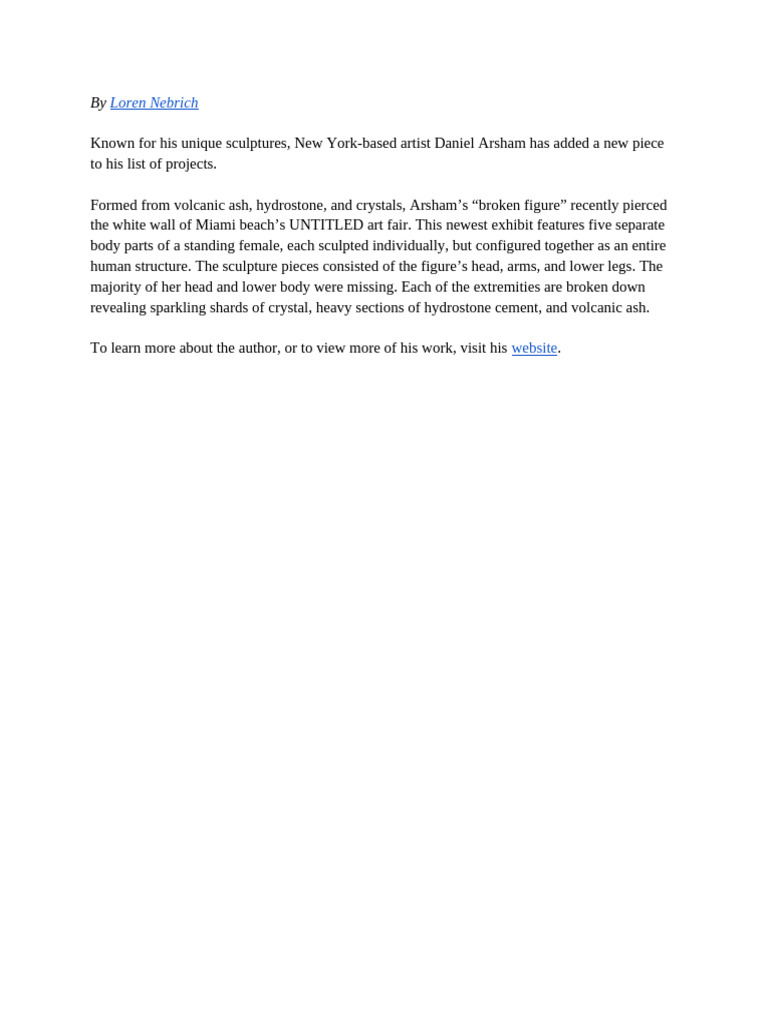 Writing Sample #2 - MITD Article | PDF