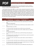 Student Stress Scale | PDF | Psychology | Neuropsychological Assessment