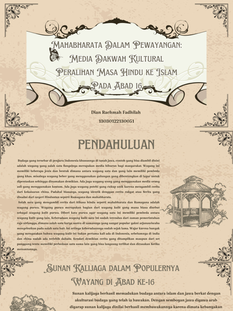 Mahabharata Dalam Pewayangan Media Dakwah Kultural Peralihan Masa Hindu ...