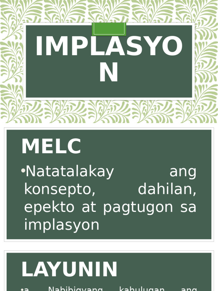 Implasyon | PDF