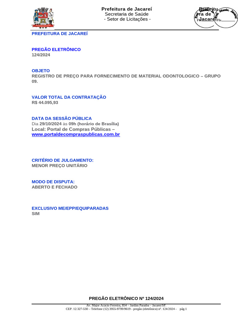 PE124 - 2024-GPRO58893 - 2024-PCP - Registro de Pre Os MO GRUPO 09 ...