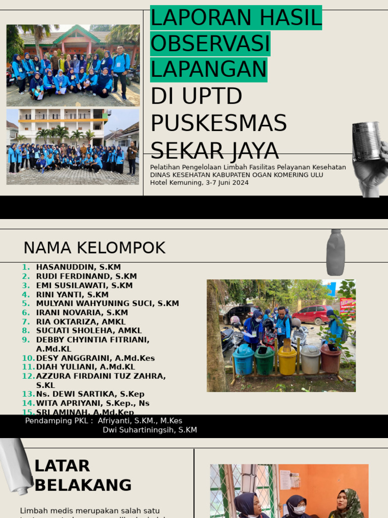 Desy Anggraini_PPT PKL Puskes Sekar Jaya | PDF