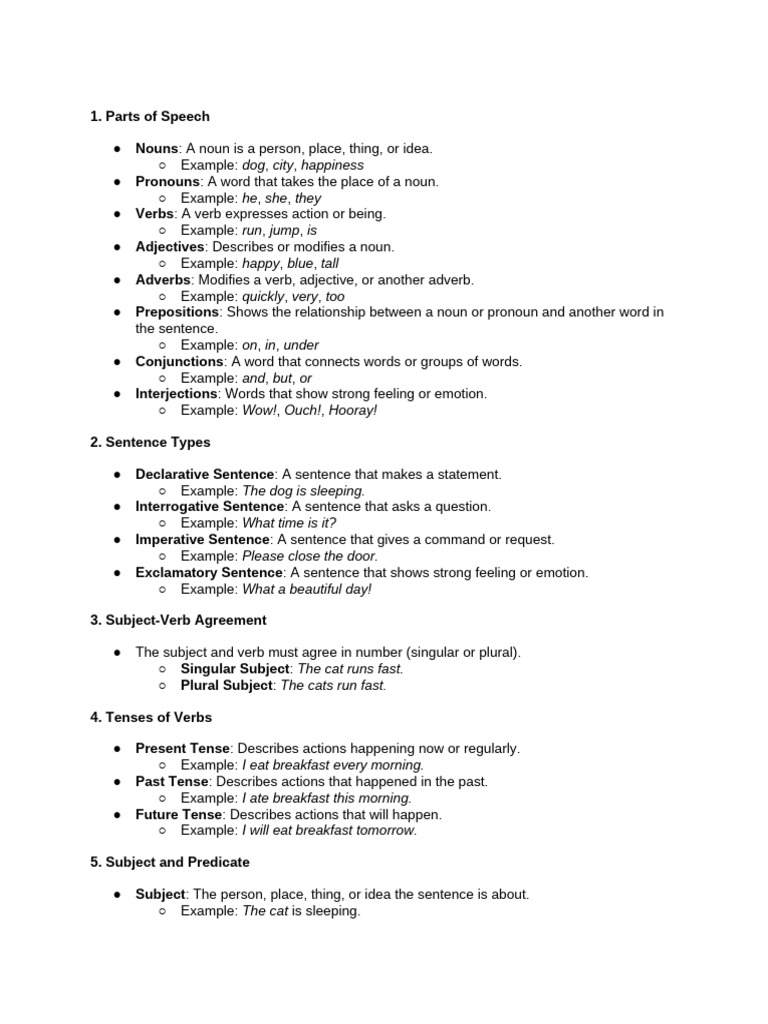 2ND Grading Reviewer in English | PDF | Verb | Sentence (Linguistics)