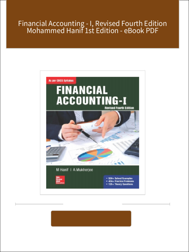 Financial Accounting - I, Revised Fourth Edition Mohammed Hanif 1St Edition - Ebook PDF | PDF ...
