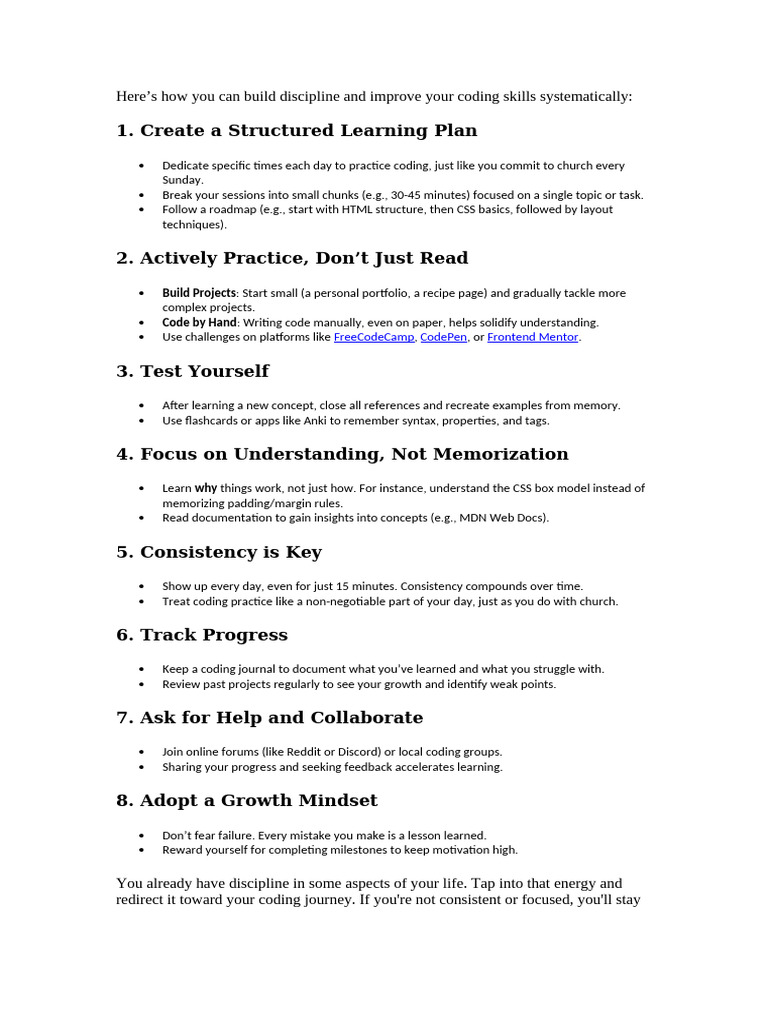 Coding Mindset | PDF