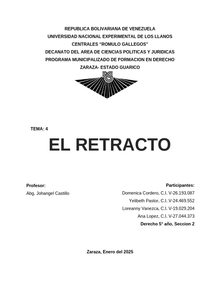 Derecho de Retracto en Venezuela | PDF | Derecho privado | Ley común