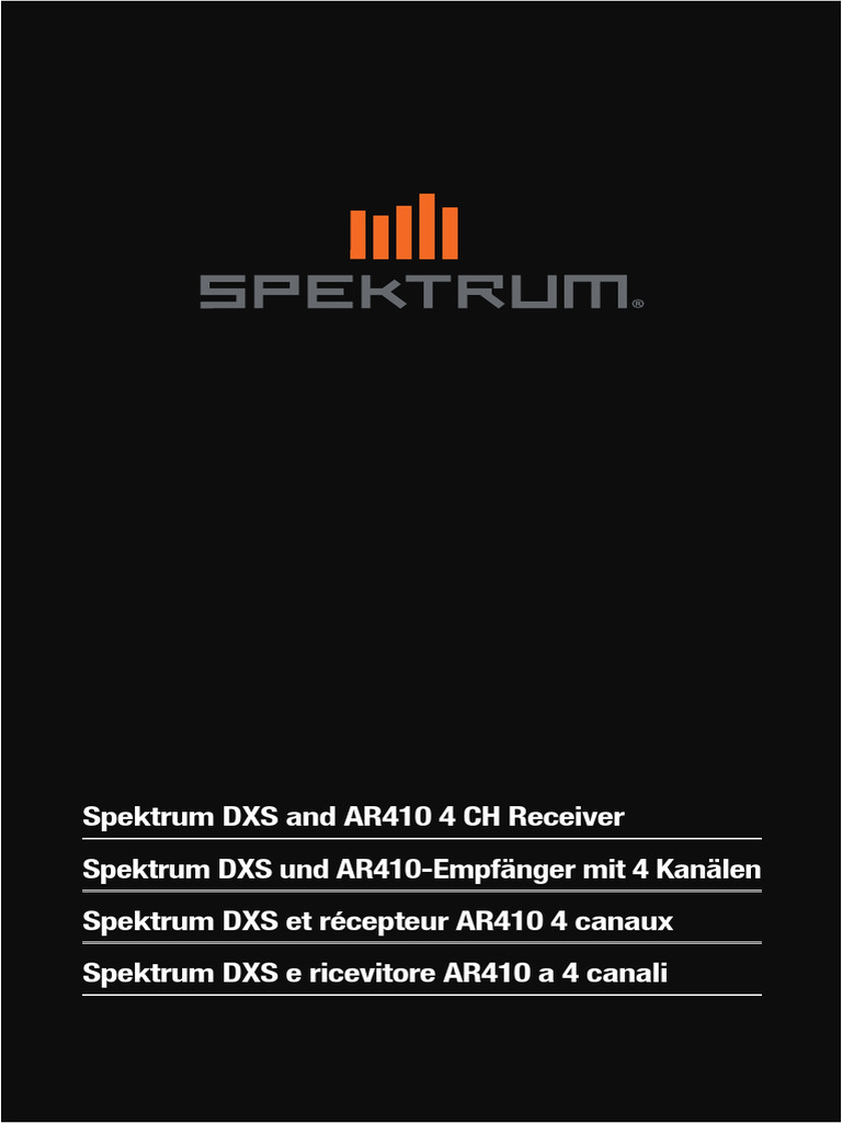 SPM1010-Manual-EN DXS RADIO SPEKTRUM | PDF | Legal Liability | Electromagnetic Interference