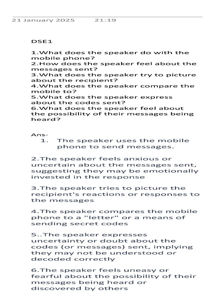 DSE1 | PDF