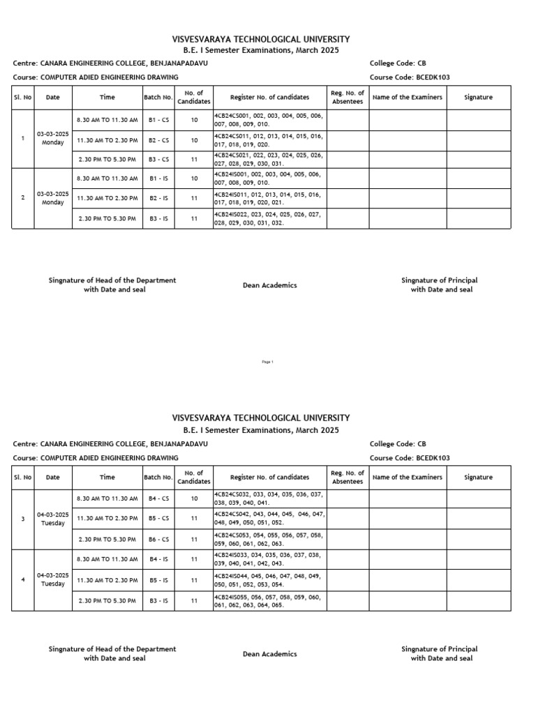 Mrach 2025 vtu exam BCEDK103 | PDF
