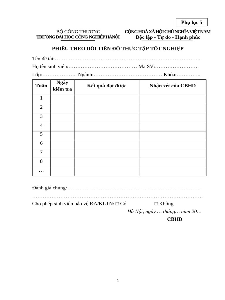 Phieu Theo Doi Tien Do Trong Truong | PDF