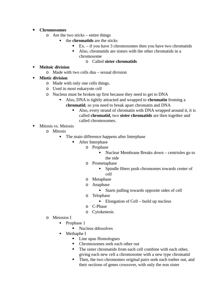 Chapter 8 and 9 Cell Division and Reproduction | PDF | Mitosis | Meiosis