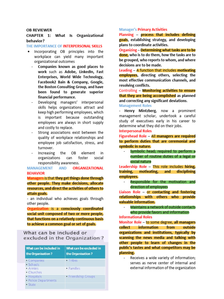 Ob Reviewer | PDF | Job Satisfaction | Attitude (Psychology) Ob Reviewer | PDF | Job Satisfaction | Attitude (Psychology)