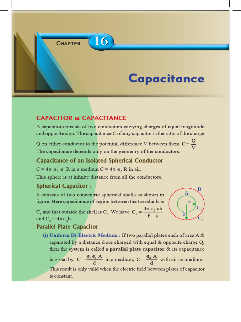 Capacitance | PDF | Capacitance | Capacitor