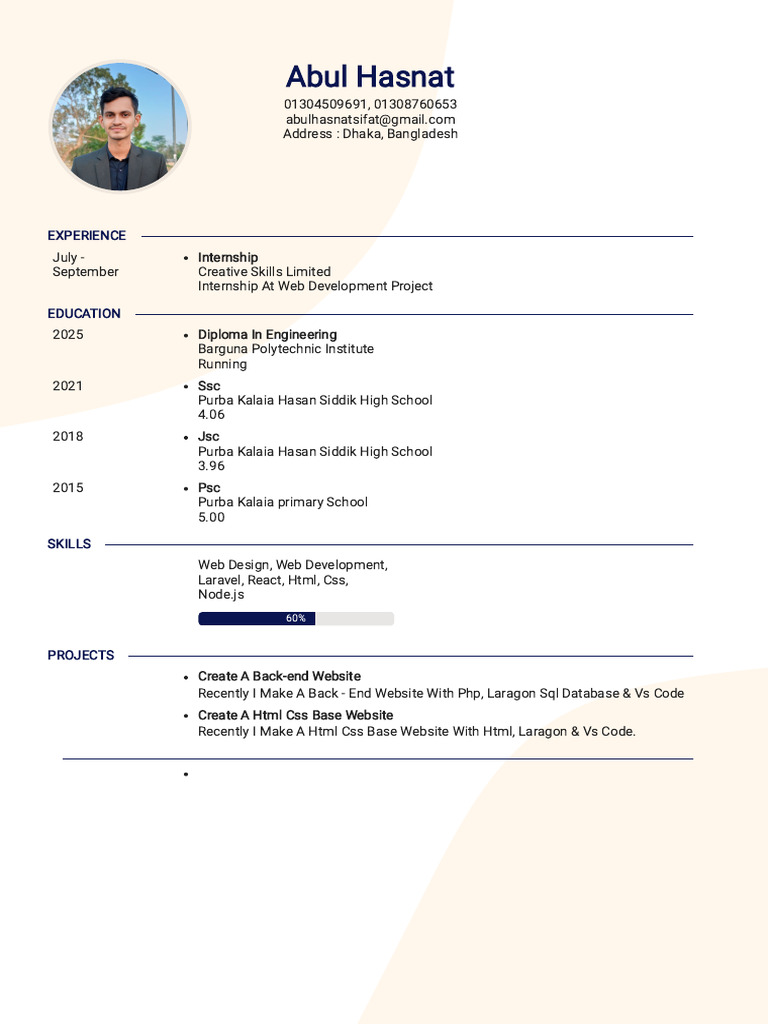 Abul Hasnat: Experience | PDF