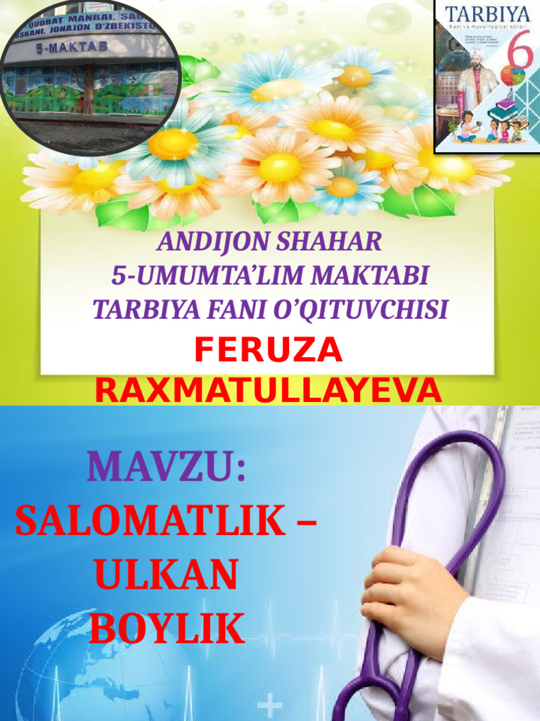 6.12 Salomatlik - Ulkan Boylik | PDF