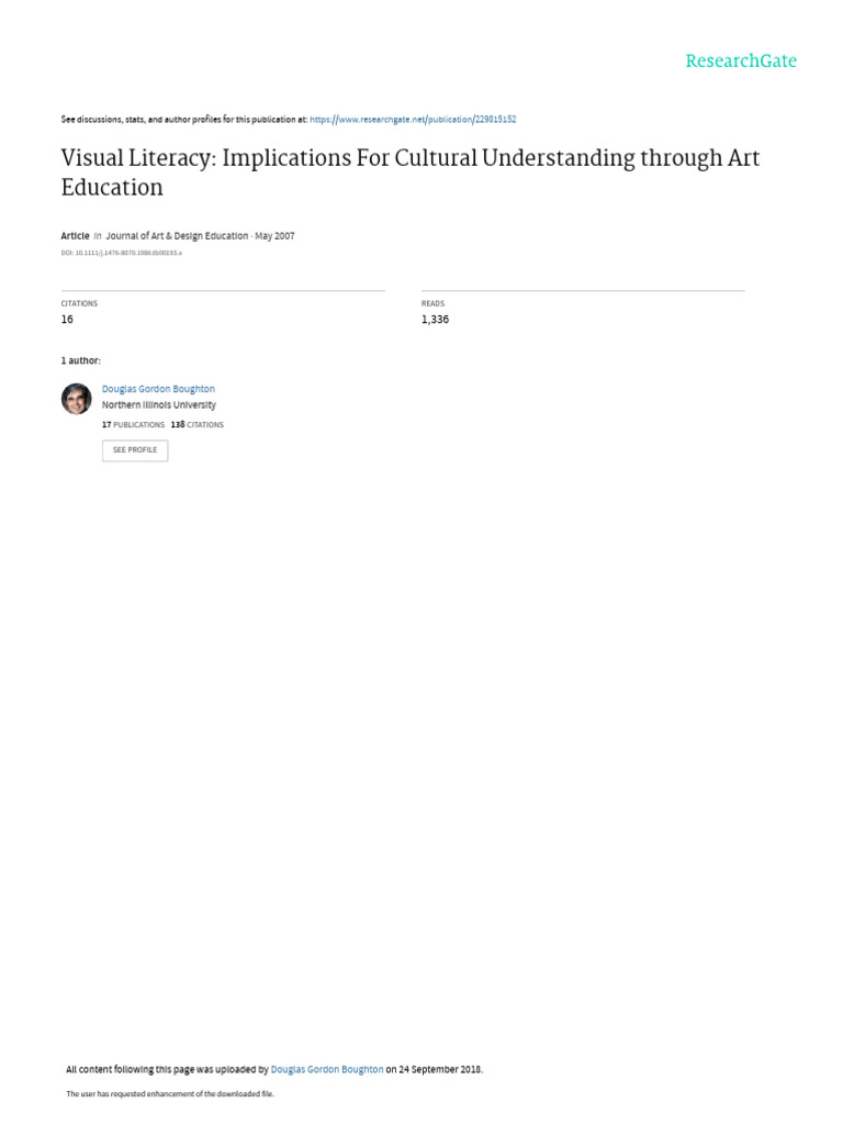 Boughton Visual Literacy | PDF