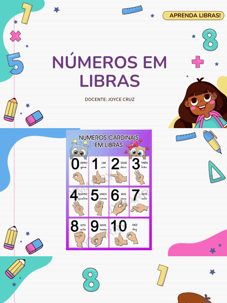 AULA - Números em Libras | PDF