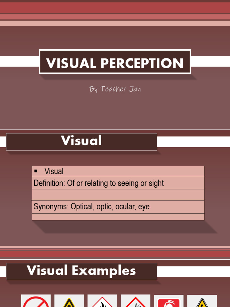 Q1 W2 D1-Visual-Perception | PDF | Visual Perception | Perception