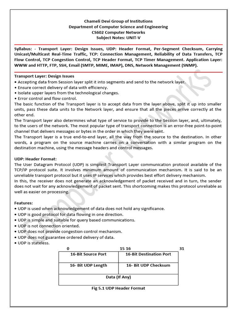 Transport Layer Protocols Overview | PDF | Transmission Control Protocol | File Transfer Protocol