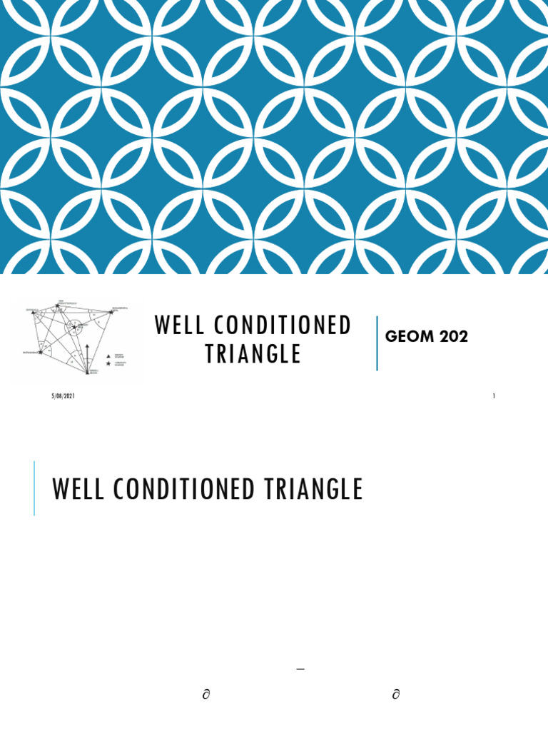 Well Conditioned Triangle | PDF